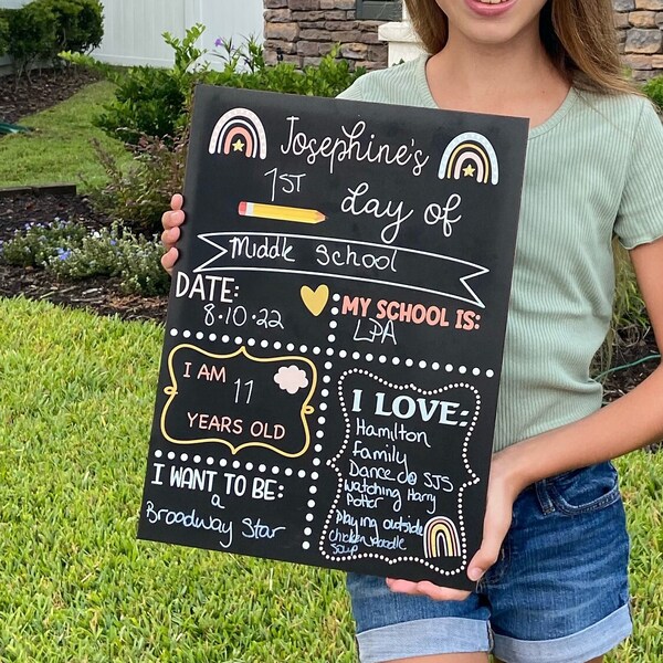 Chalkboard School - Etsy