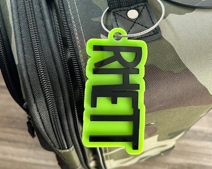 Name Backpack Tag for Kids, Personalized Keychain, Name Keychain, Name ...