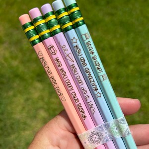 Motivational Pencils, Positivity Pencils, Engraved Pencils, Back to ...