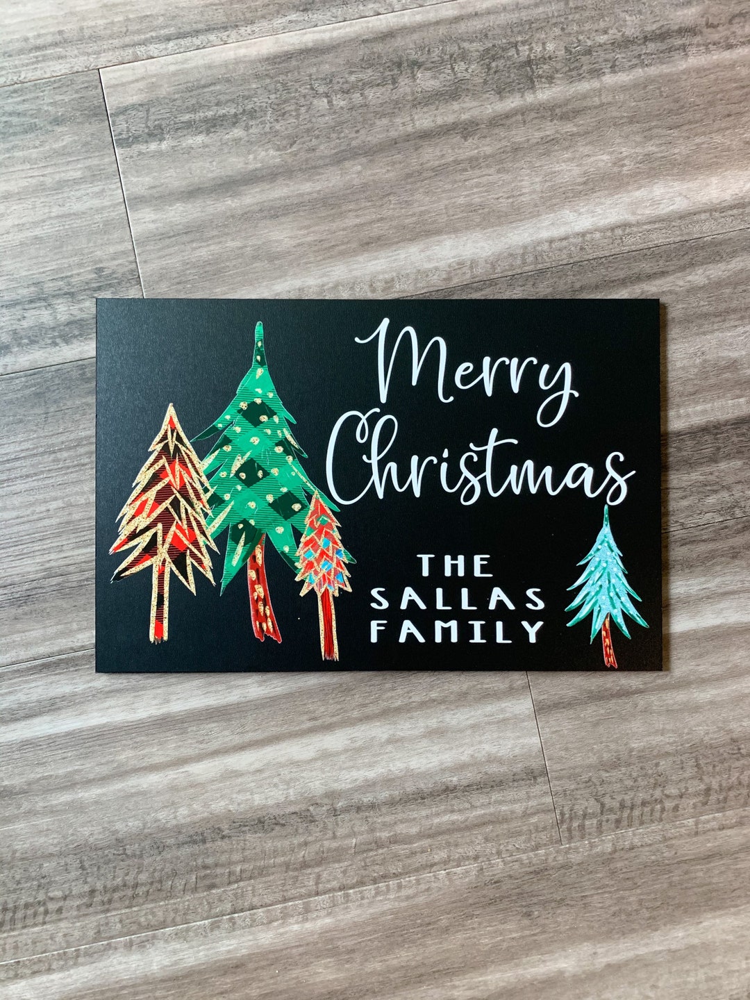 Christmas Chalkboard Sign, Chalkboard Christmas Sign, Family Name ...