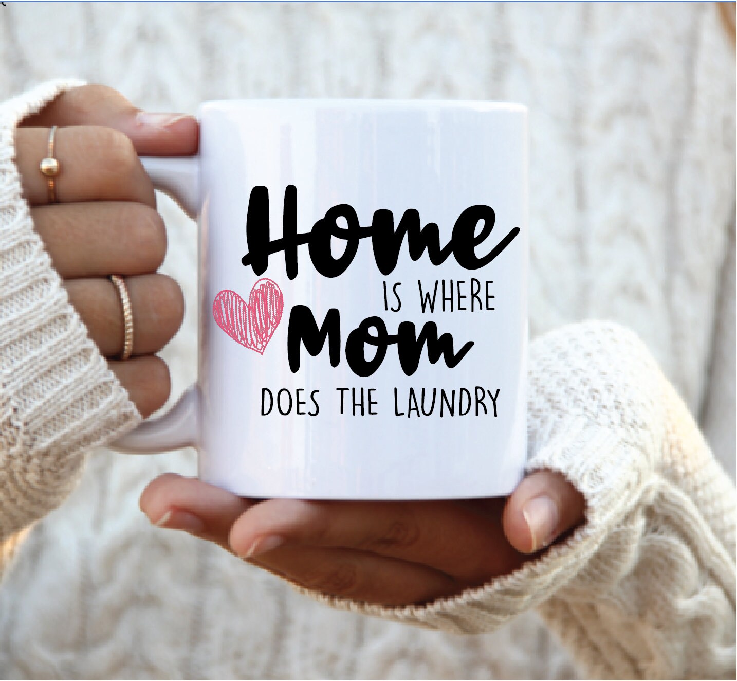Home is Where Mom Does the Laundry Mug, Mothers Day Gift Mom, Funny ...
