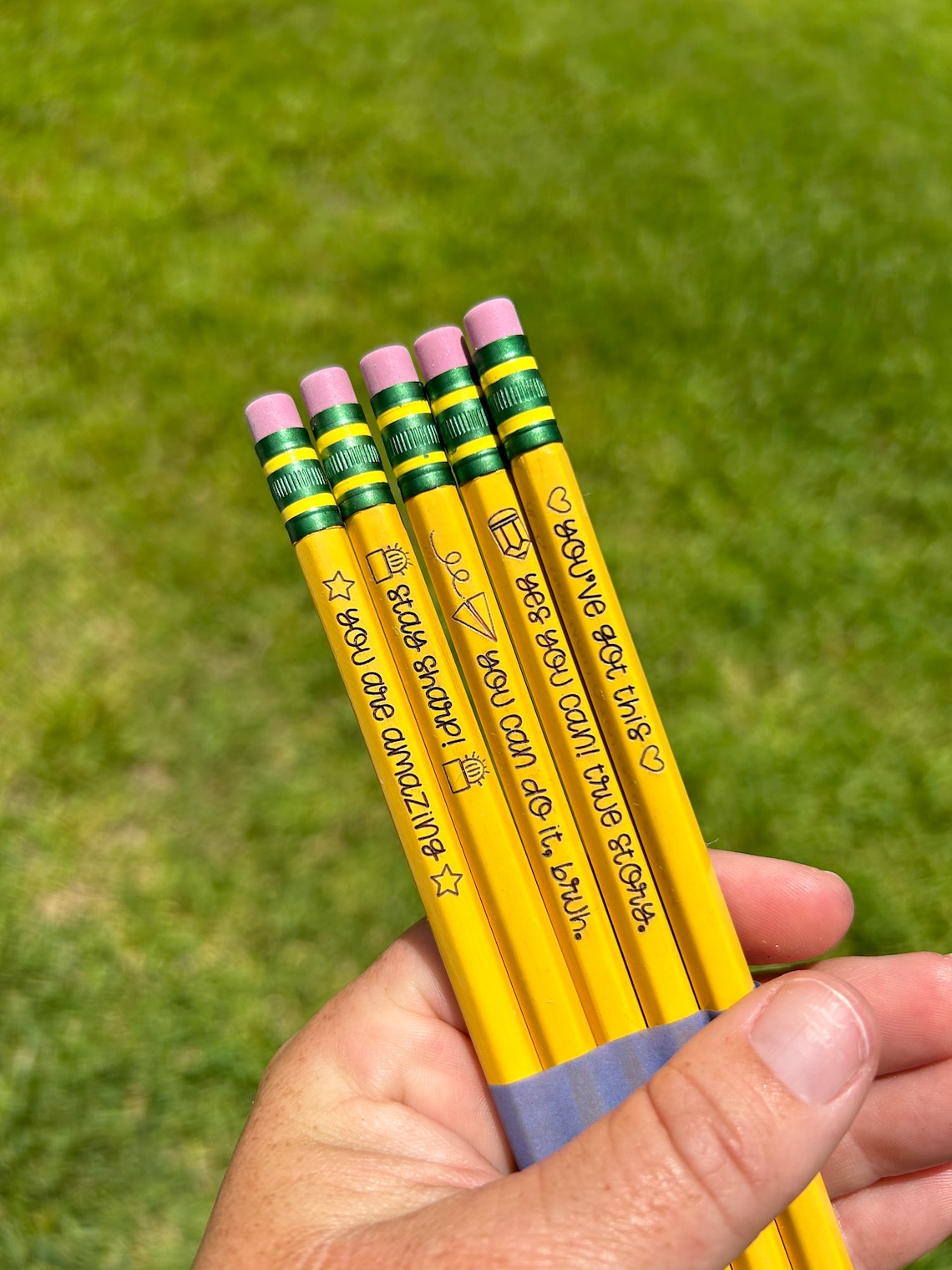 Motivational Pencils, Positivity Pencils, Engraved Pencils, Back to ...