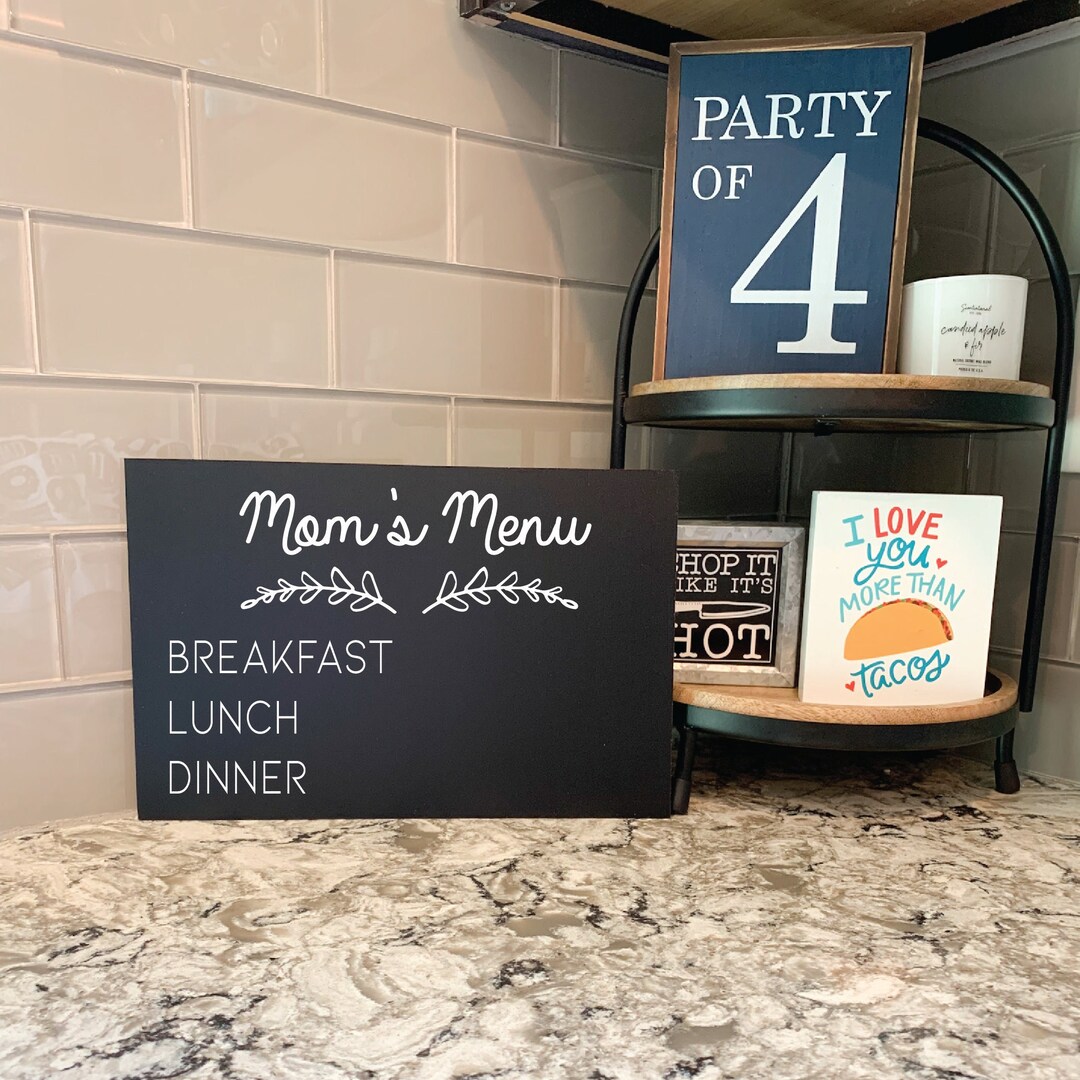 Personalized Chalkboard Menu, Chalkboard Kitchen Sign, Personalized ...
