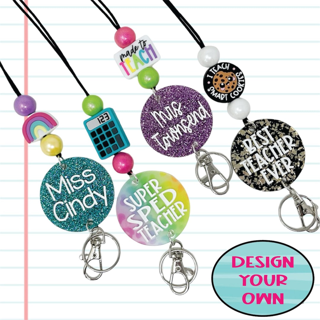 Personalized Teacher Lanyard, Teacher Lanyard With Name, Breakaway ...