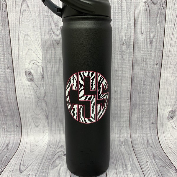 Zebra Water Bottle - Etsy