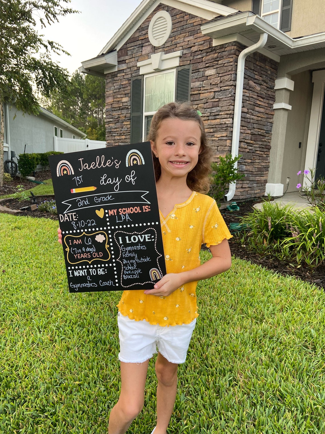 Boho Rainbow Back to School Chalkboard Sign Rainbow Milestone - Etsy