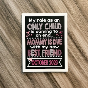 Big Brother or Big Sister Baby Announcement Sign, Sibling Pregnancy ...