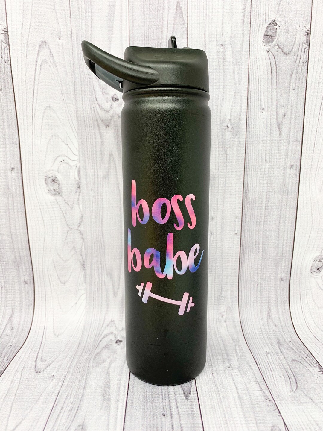 Botella de agua Boss Babe, botella de agua de entrenamiento, botella de ...