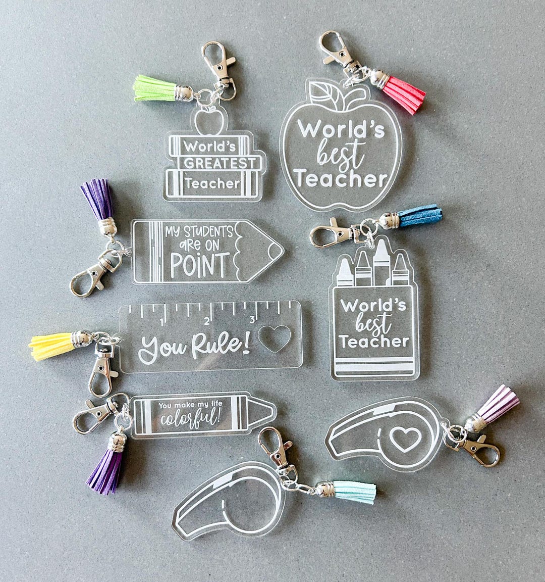 Teacher Keychains, Teacher Gift Keychain, Teacher Bag Tag, Teacher ...