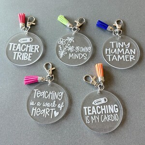Teacher Keychains, Teacher Gift Keychain, Teacher Bag Tag, Teacher ...