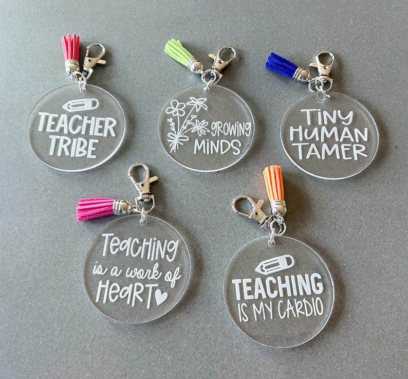 Teacher Keychains, Teacher Gift Keychain, Teacher Bag Tag, Teacher ...