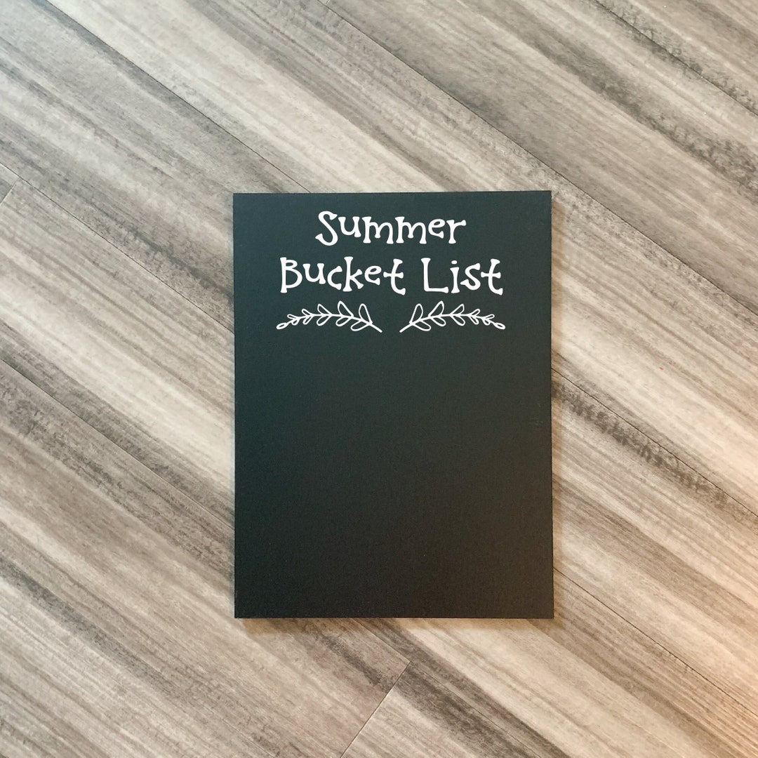 Summer Bucket List for Kids, Summer Bucket List Chalkboard Sign, Summer ...