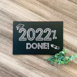 2024% Done Sign, Class of 2024 Sign, Graduation Photo Props, Graduation ...