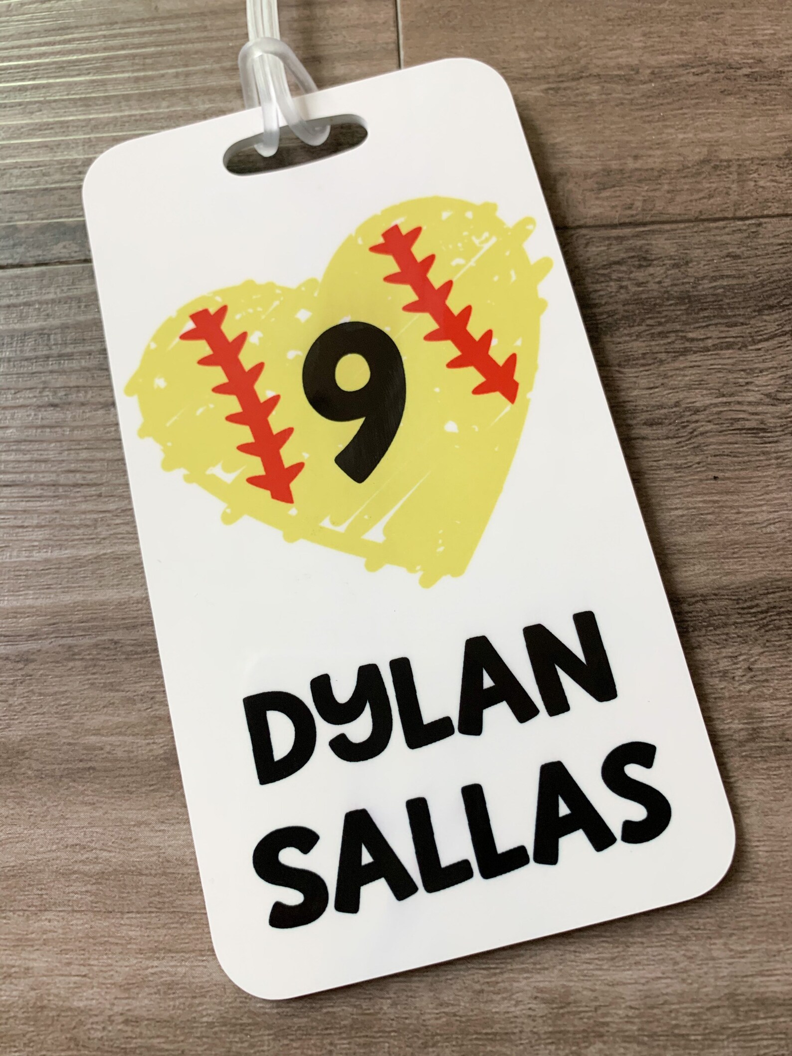 Softball Bag Tag Personalized Softball Luggage Tag Gifts for - Etsy