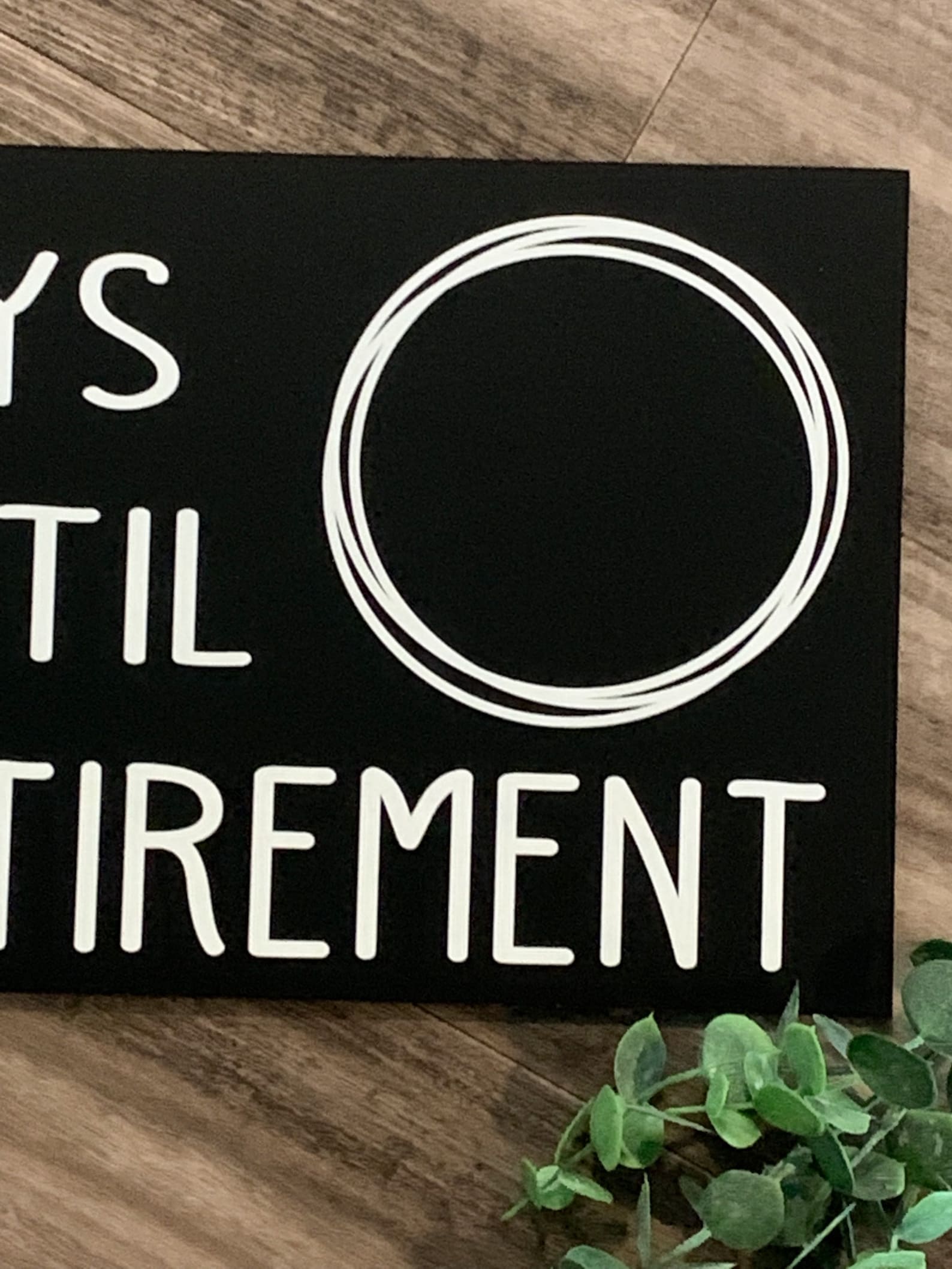 Days Until Retirement Chalkboard Sign Gift for Retirement - Etsy