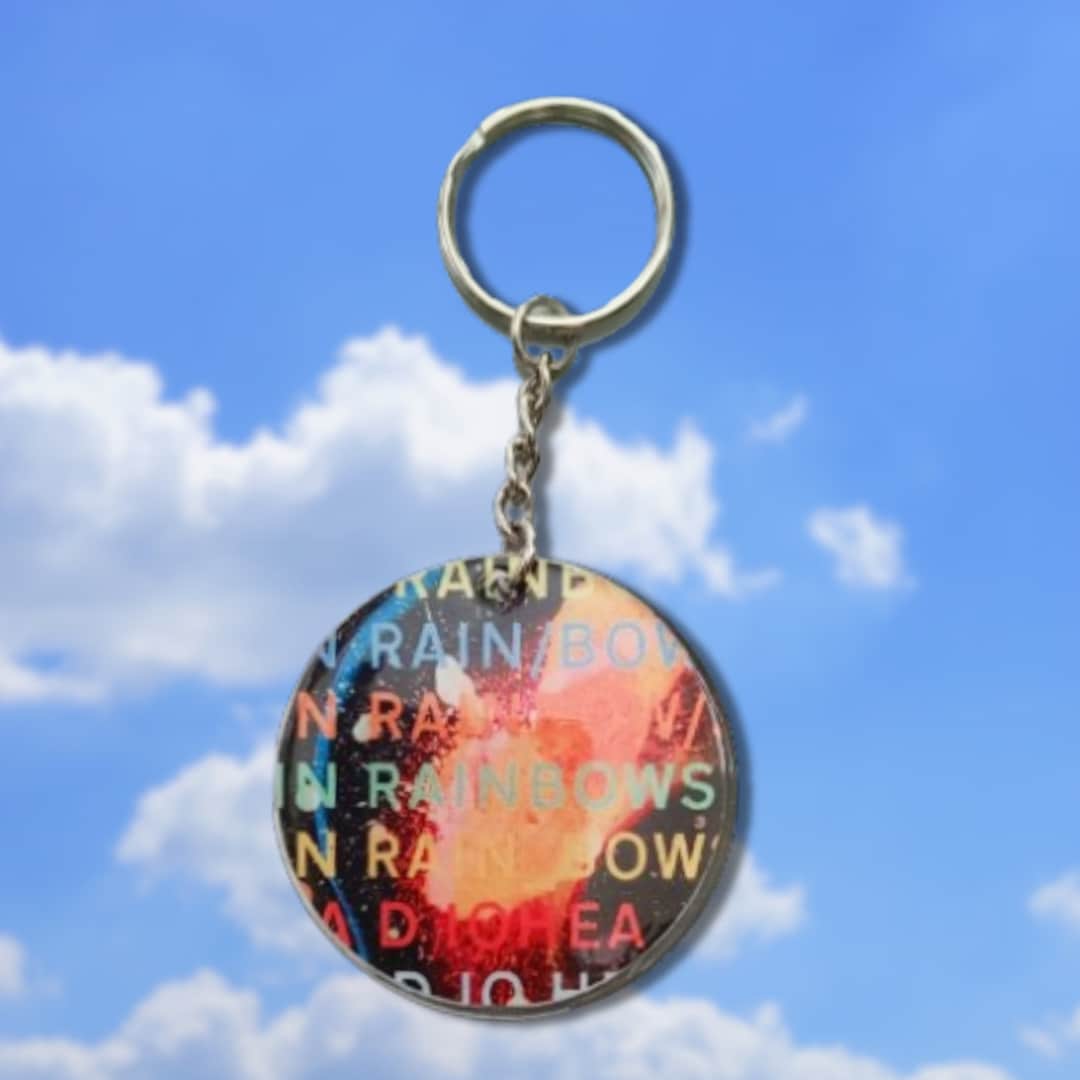 2" Radiohead in Rainbows Keychain - Etsy