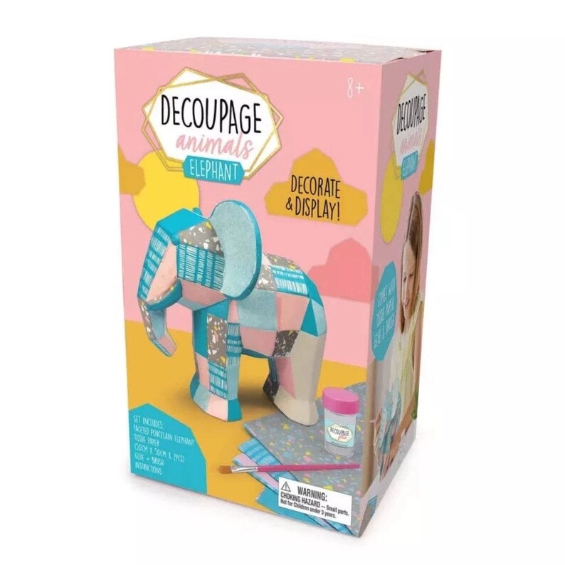 Decoupage Animals Elephant - Etsy