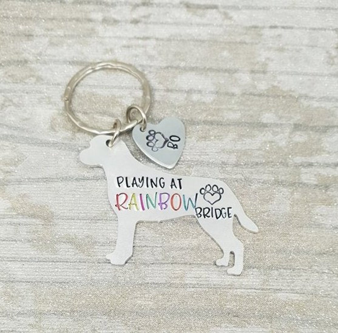 Labrador Lab Playing at Rainbow Bridge.. Personalised Dog - Etsy
