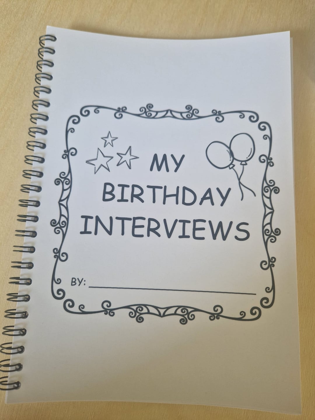 Birthday Interview Book - Birthday Memories - Keepsake - Gift - Etsy UK