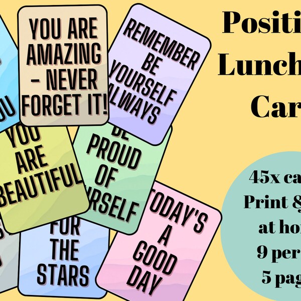 Lunch Box Cards - Etsy