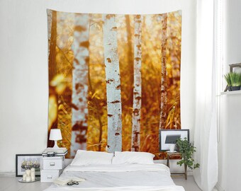 Birch Tree Tapestry | Etsy