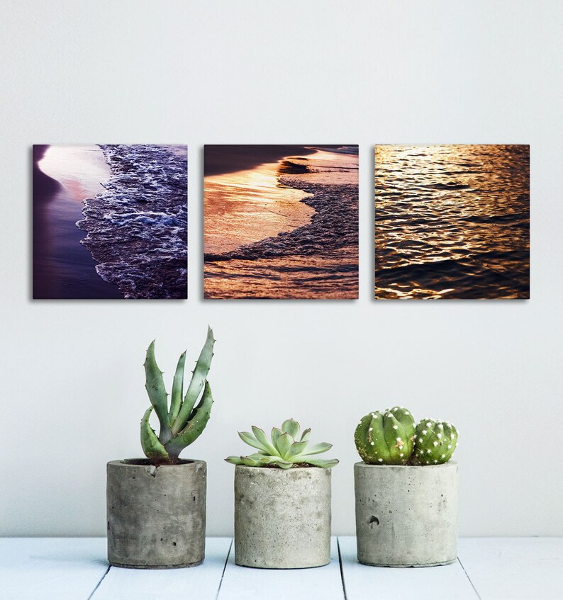 Water Texture Canvas Art Wall Decoration Set of 3 Wall Art - Etsy