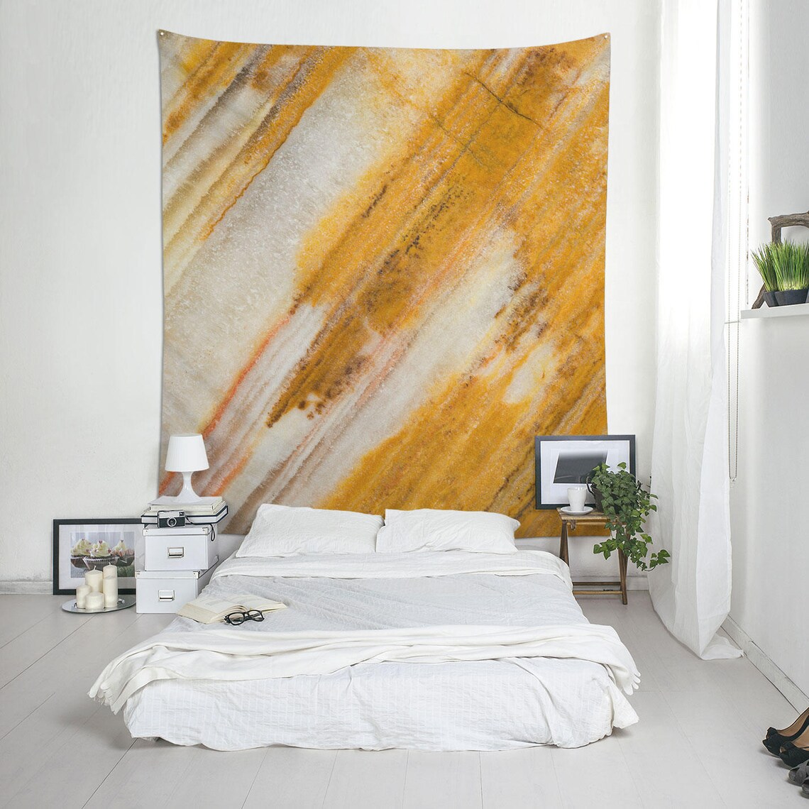 Wall Hanging Tapestry of Chalcedony Stone Mineral Photograph - Etsy