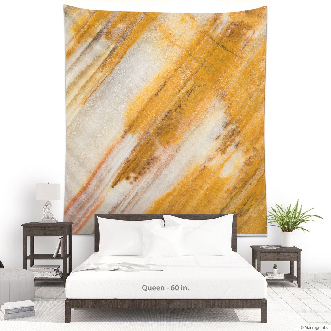 Wall Hanging Tapestry of Chalcedony Stone Mineral Photograph, Dorm ...