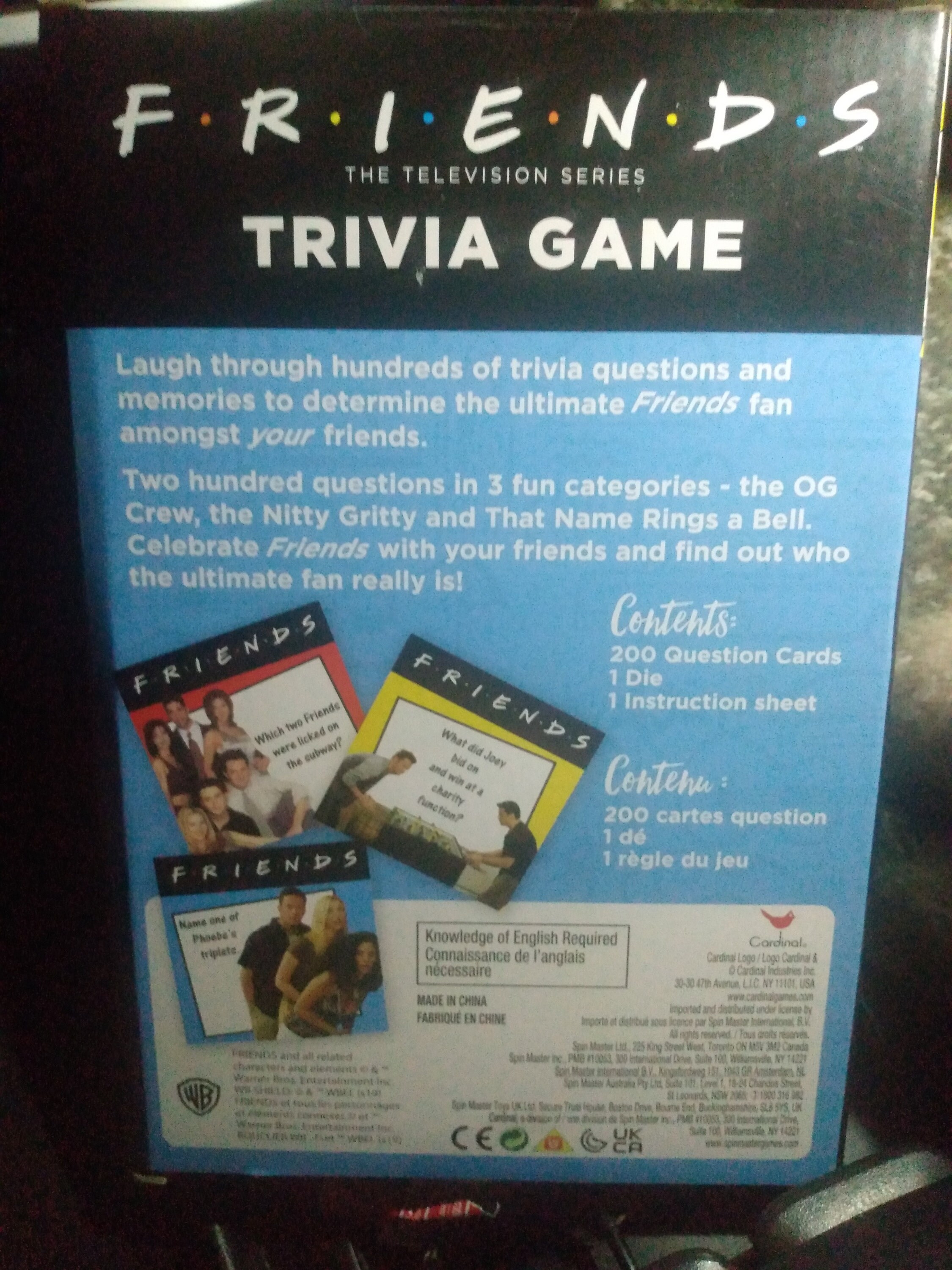 F R I E N D S Trivia Game Vgndvintagecomicsetsy - Etsy