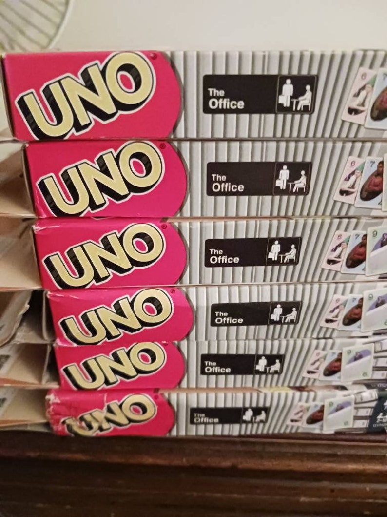 UNO the Office Card Game the Box is in Used Shape Box May Have a Rip ...