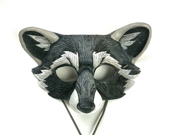 Raccoon mask | Etsy