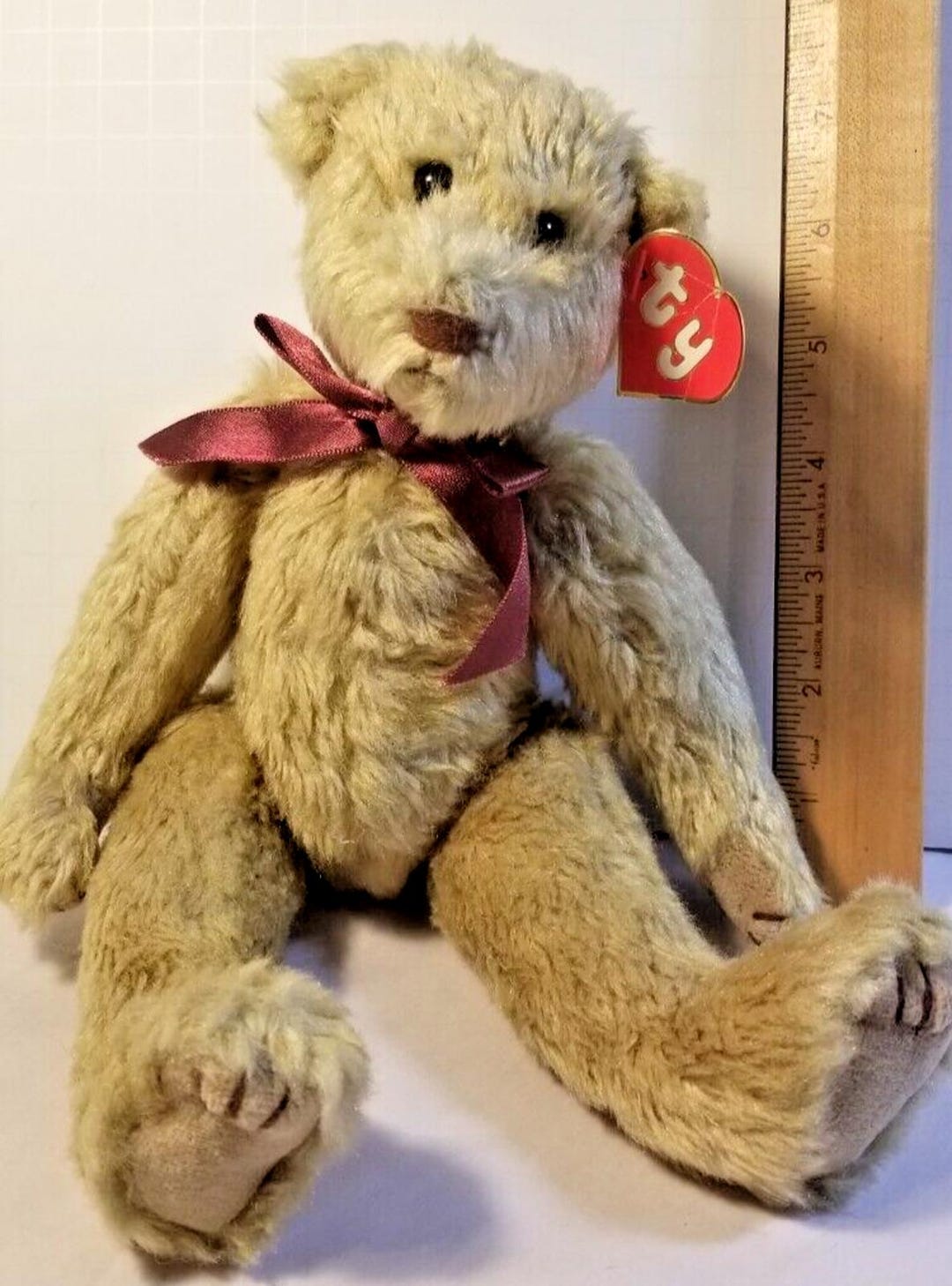 Ty the Attic Treasures Collection 1992 Bear Style 6002 Pvc Pellets With ...