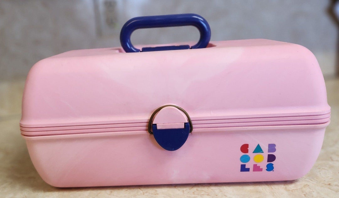 LARGE Vintage Pink and Purple Caboodle - Etsy
