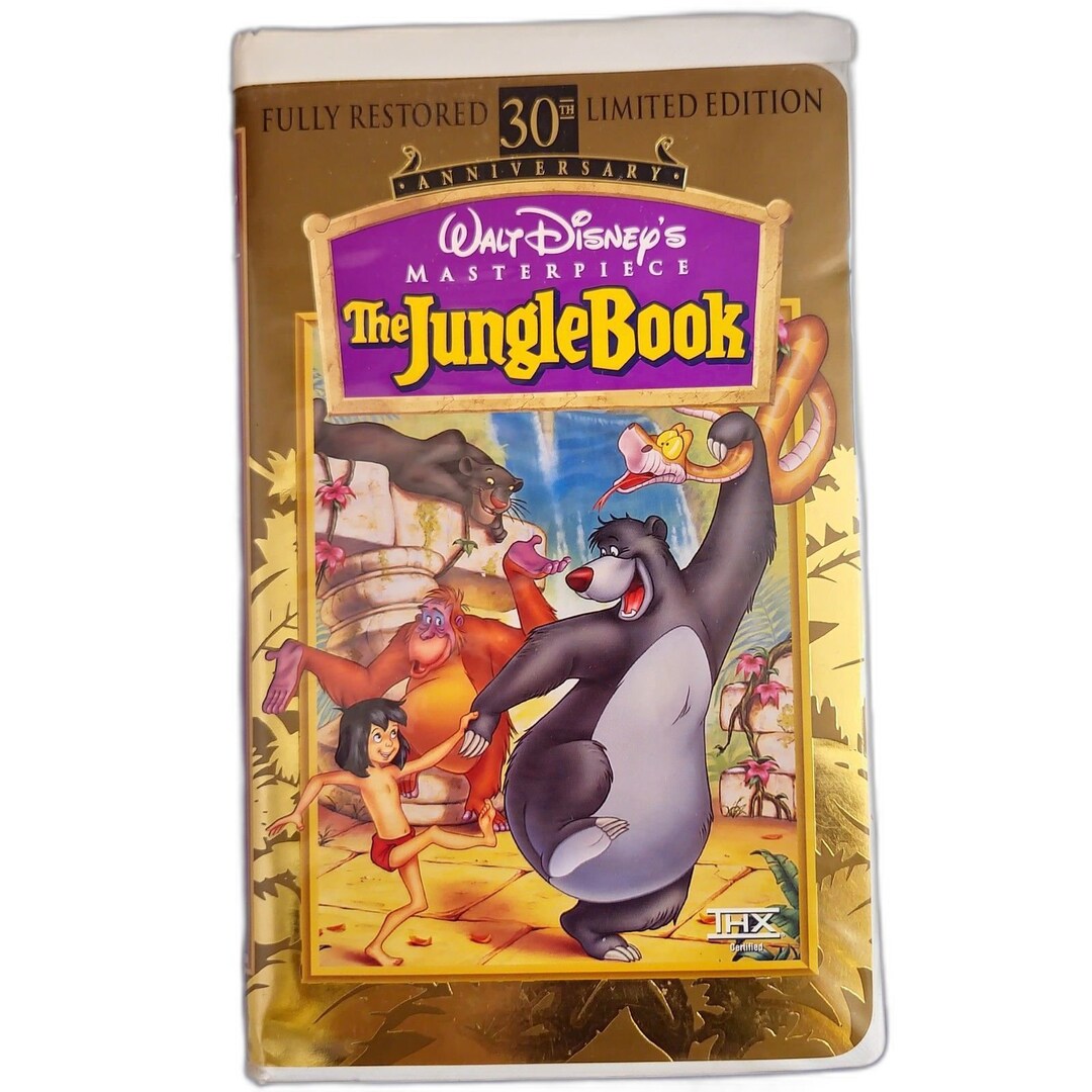 Disney JUNGLE BOOK VHS Limited Edition Fully Restored Masterpiece ...