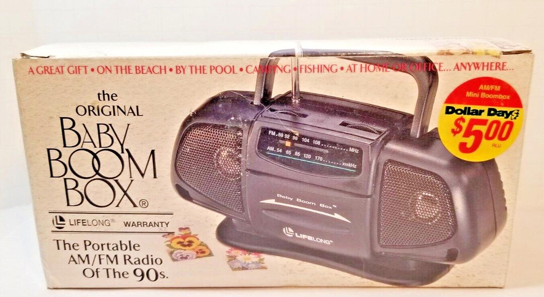Vintage the Original Baby Boombox by Lifelong Portable AM/FM Radio the ...