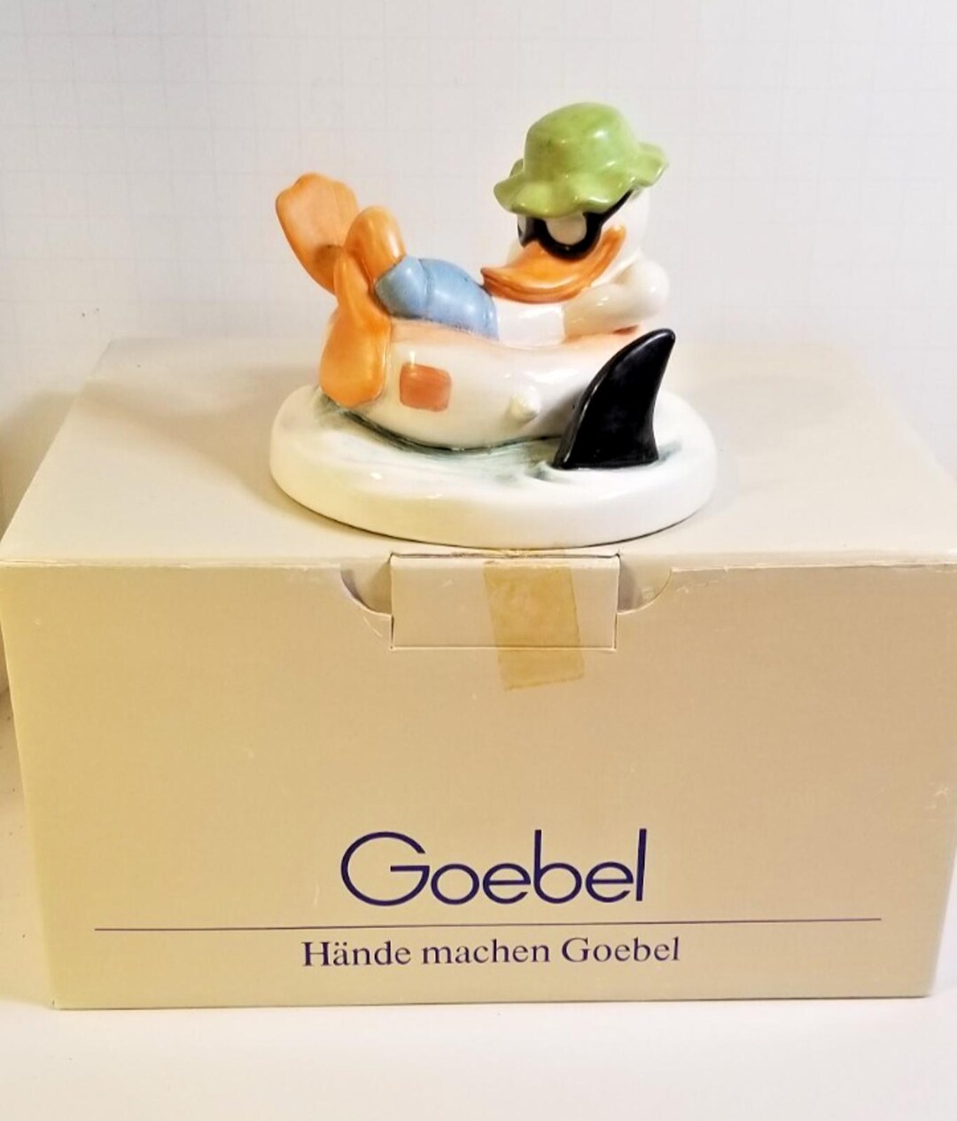 Hummel Goebel Disney Donald Duck and Shark Figurine TMK 6 Ceramic With ...