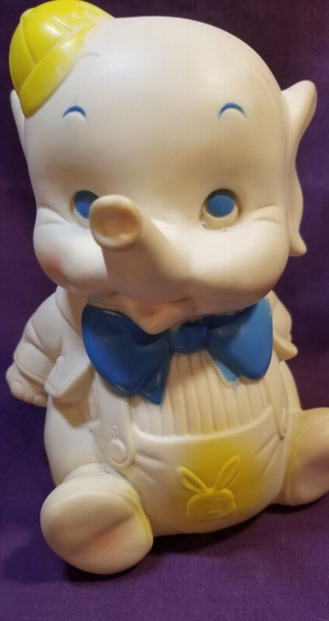 1961 Vintage Edward Mobley Elephant Anthropomorphic Arrow Rubber Squeak ...