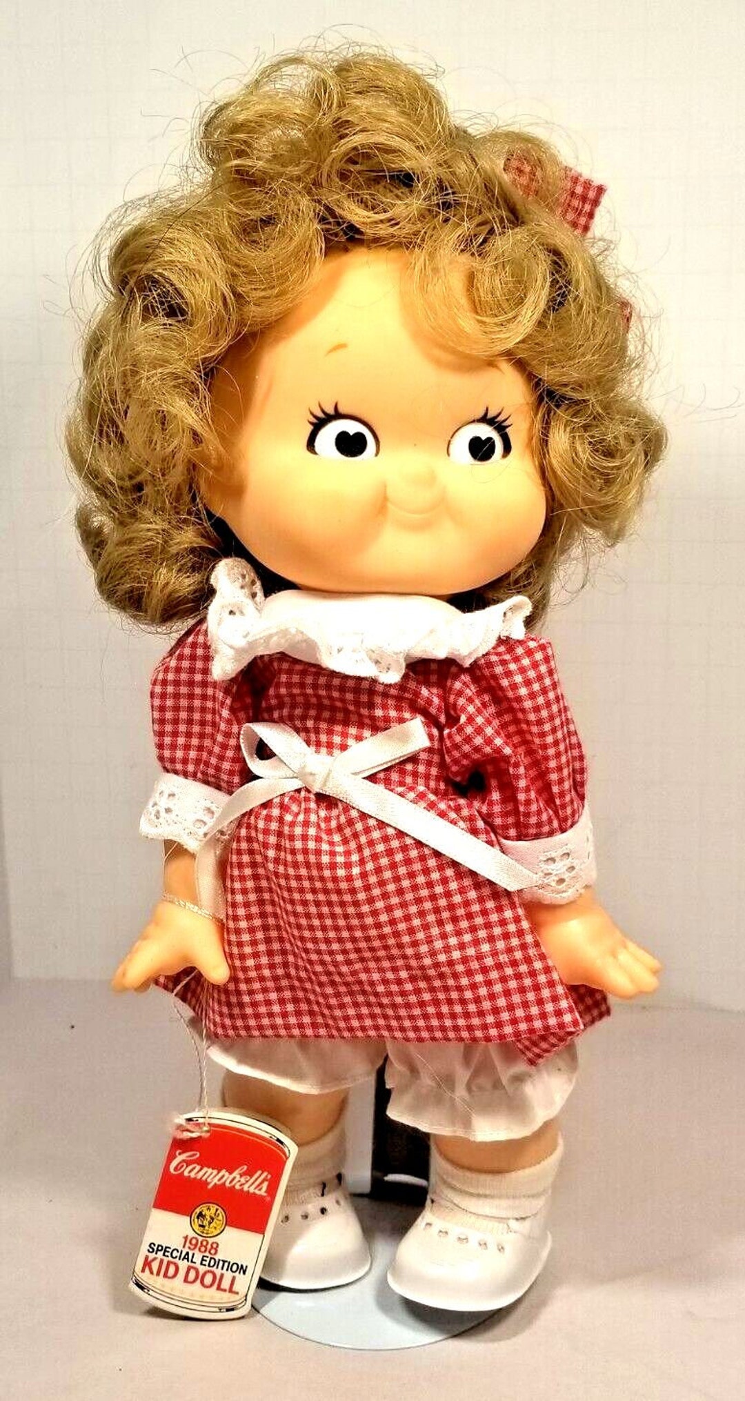 Campbells Soup Kid Doll Girl 10 1988 With Tag & Stand Excellent - Etsy