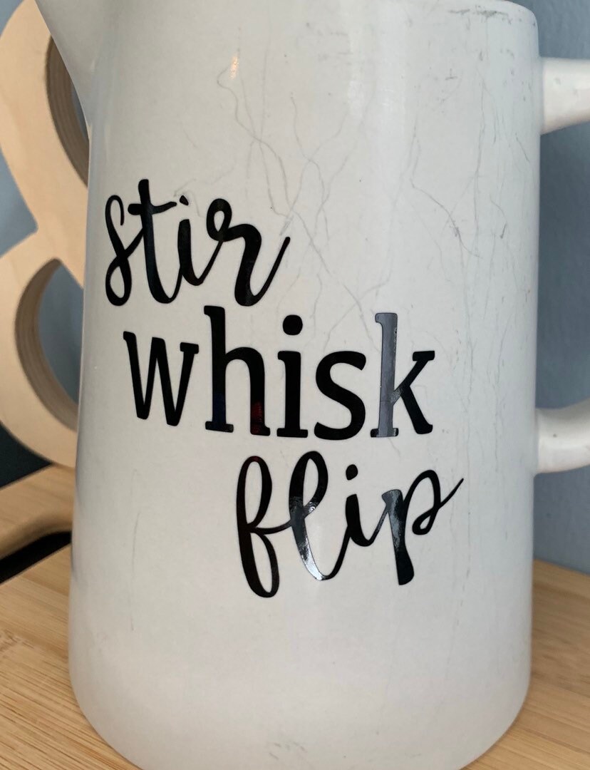 Stir, Whisk, Flip Vinyl Decal - Etsy