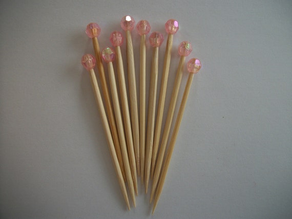 5 Pairs of Pink Mini Knitting Needles Ideal for Card Toppers | Etsy