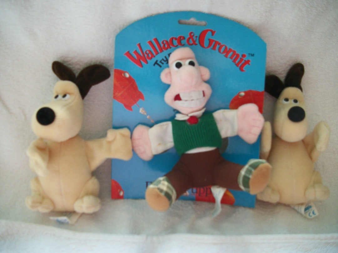 Wallace and Gromit Plushie Finger Puppets, Wallace & Gromit, Aardman ...