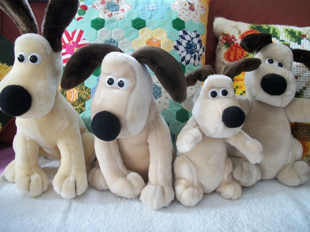 Wallace and Gromit, Gromit Small Plushie Soft Toy, Figurine Aardman ...