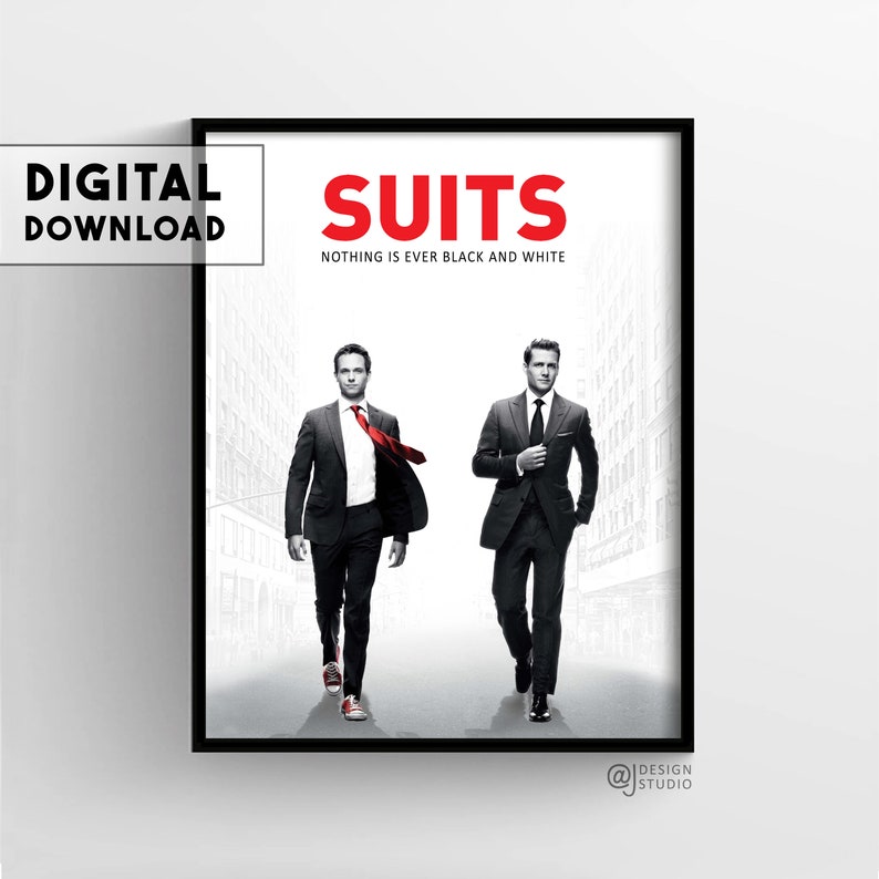 Suits TV Show Poster | Wall Art | Digital Print | Printable Art | Wall ...