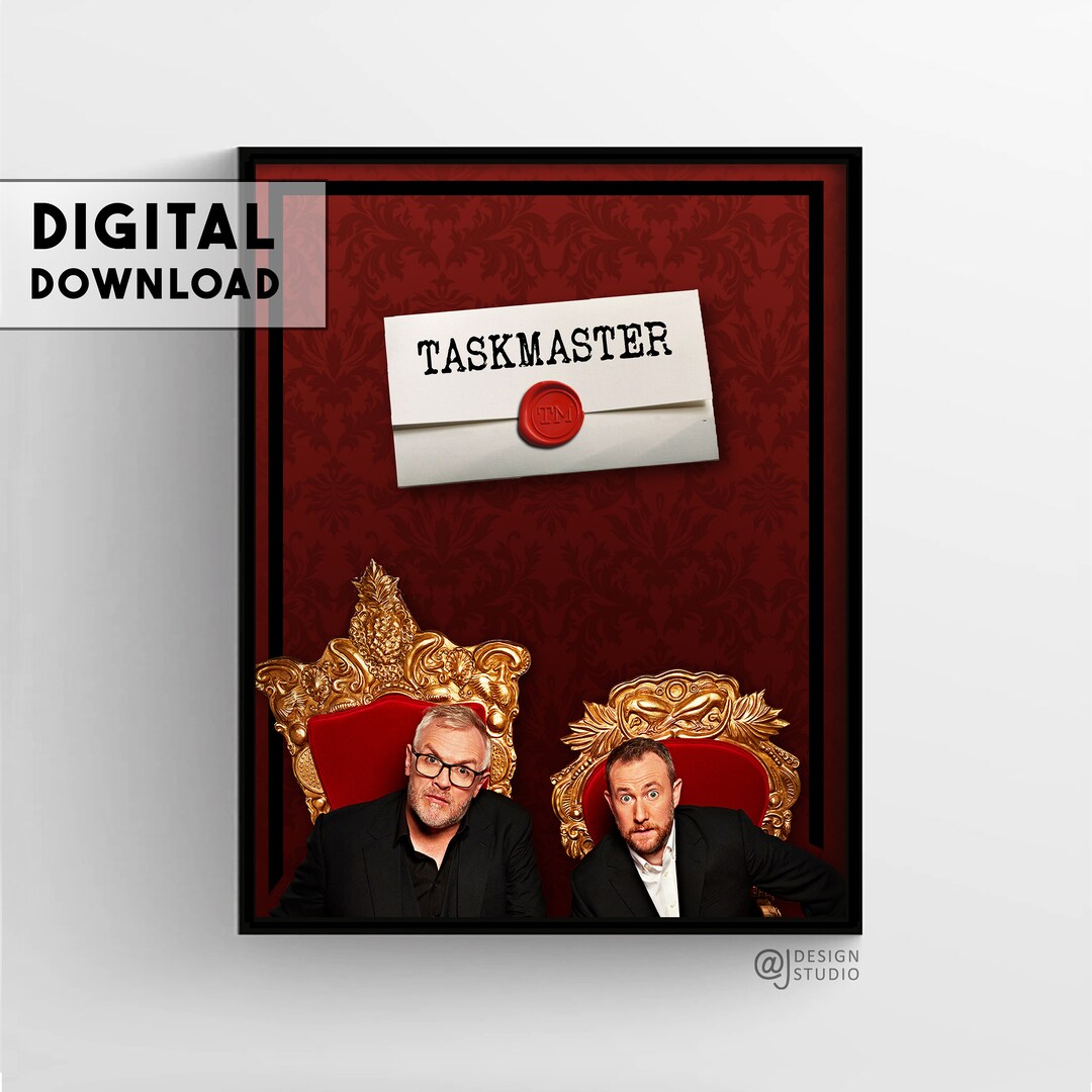 Task Master TV Show Poster | Wall Art | Digital Print | Printable Art ...