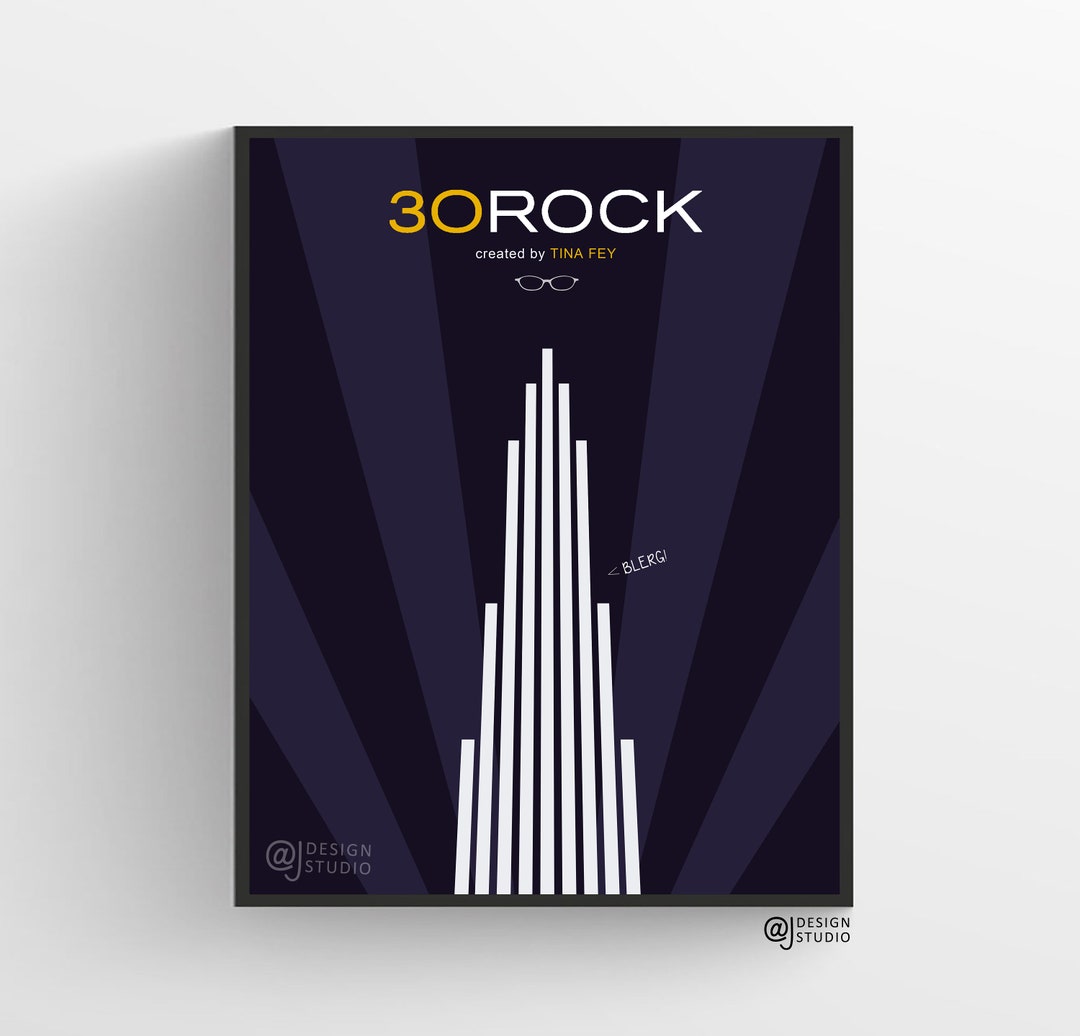 30 Rock TV Show Poster Wall Art Digital Print Printable - Etsy