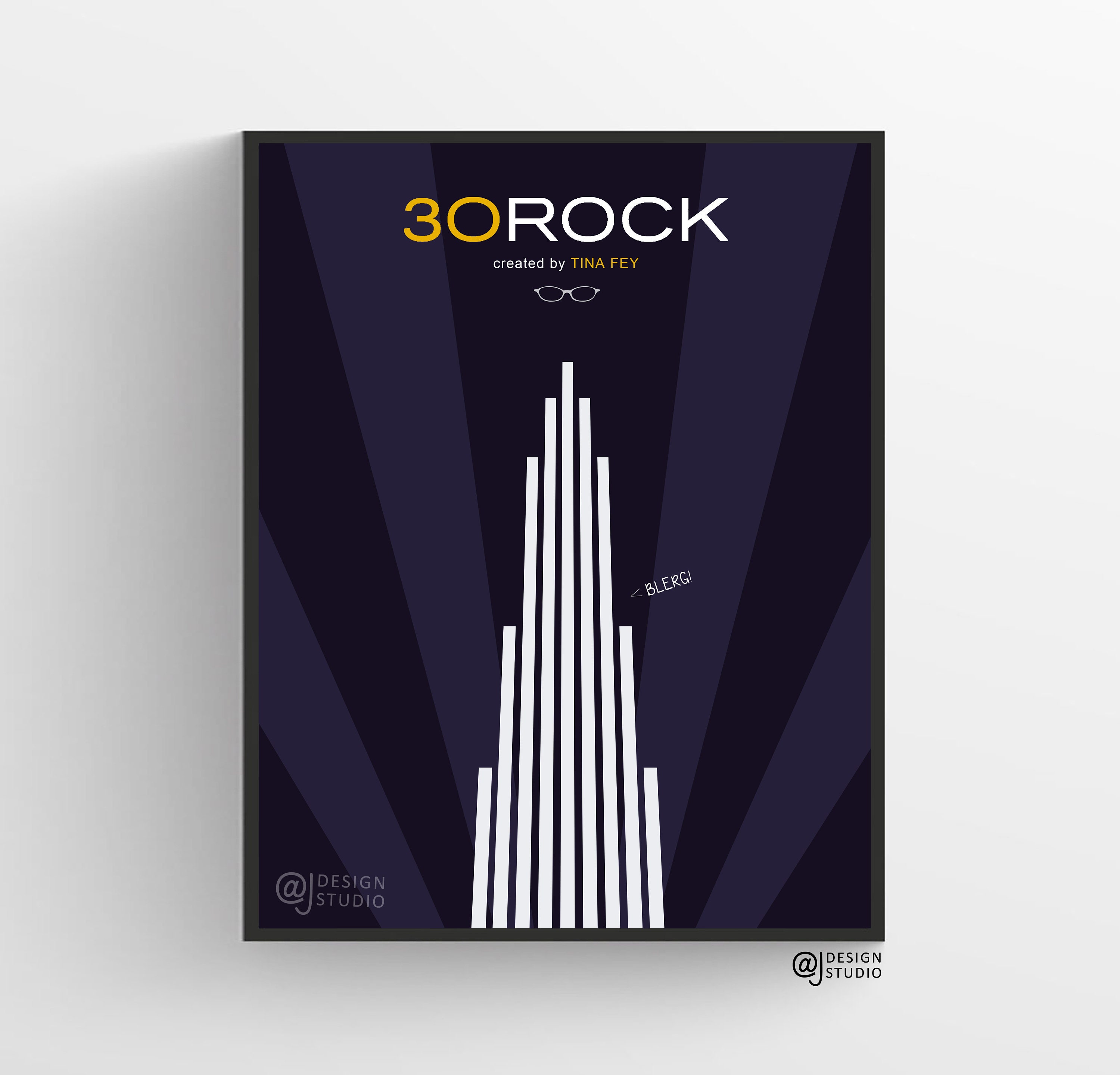 30 Rock TV Show Poster Wall Art Digital Print Printable | Etsy