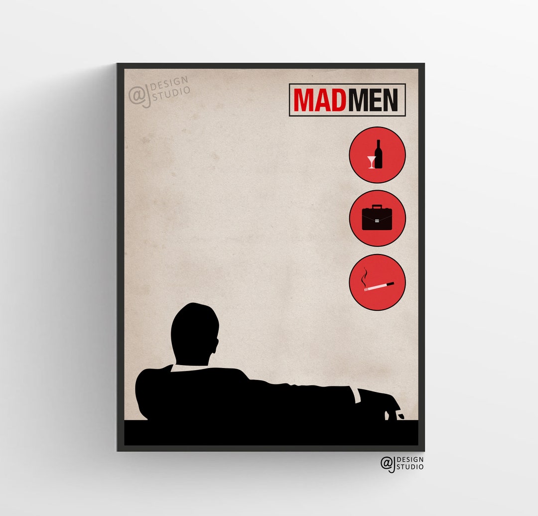 Mad Men TV Show Poster Wall Art Digital Print Printable - Etsy
