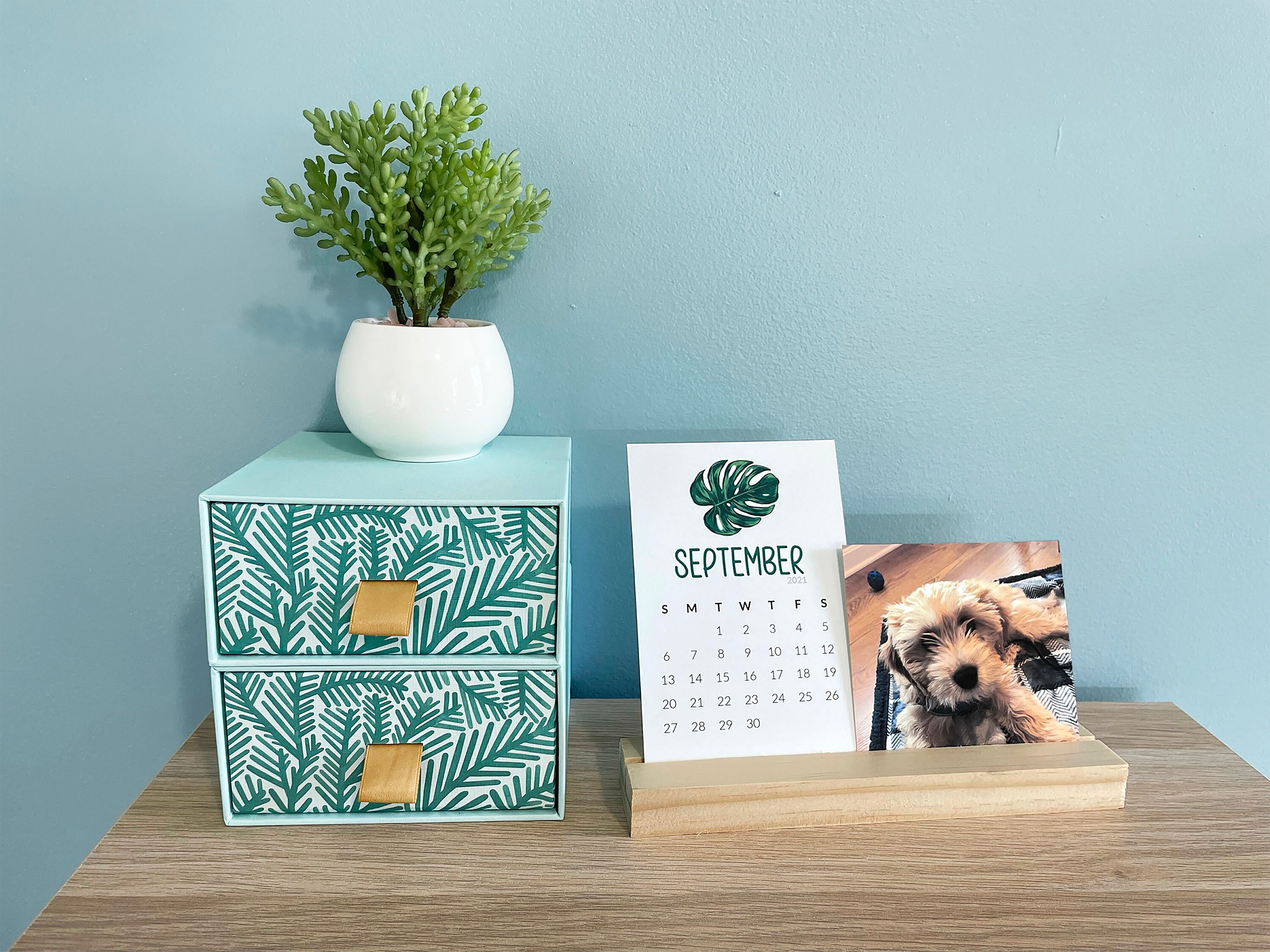 Wood Block Photo Stand Photo Holder Modern Photo Stand Photo Ledge ...