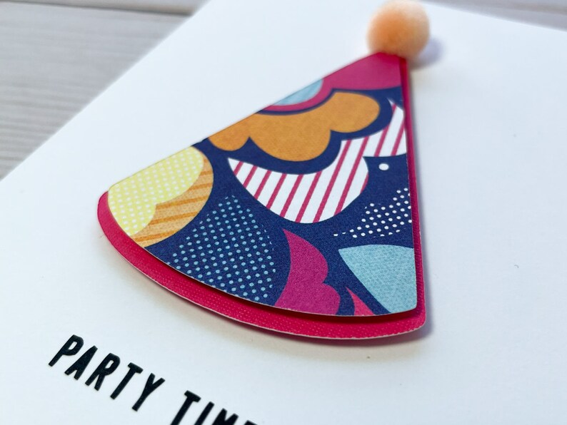Happy Birthday Card | Birthday Hat | Blank Card | Simple Birthday ...