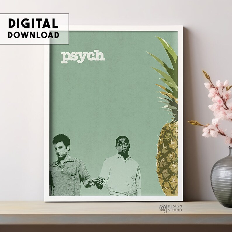 Psych TV Show Poster | Wall Art | Digital Print | Printable Art | Wall ...
